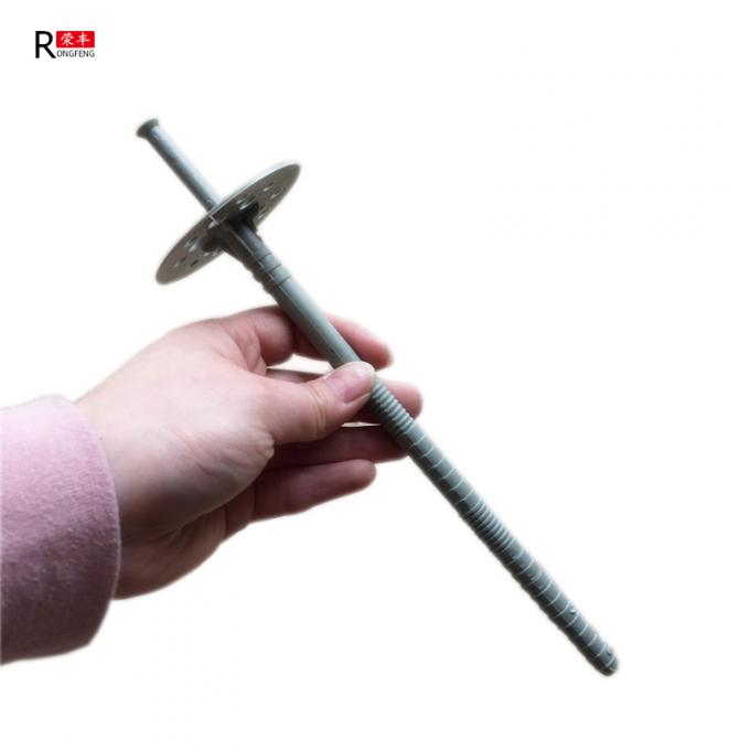 60mm Diameter Plastic Insulation Anchors With Steel Nail