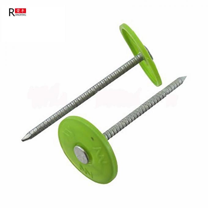 Hot Electro Galvanized Plastic Cap Nails Heat Preservation Construction ...