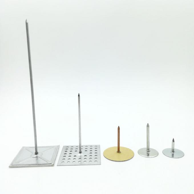 Stainless Steel 50x50mm Insulation Stick Pins For Fixing Glass Wool
