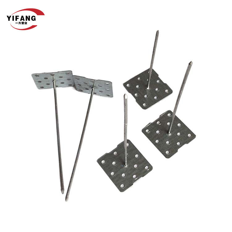 Steel Self Adhesive Insulation Hangers , Rockwool Insulation Pin 24*24 ...