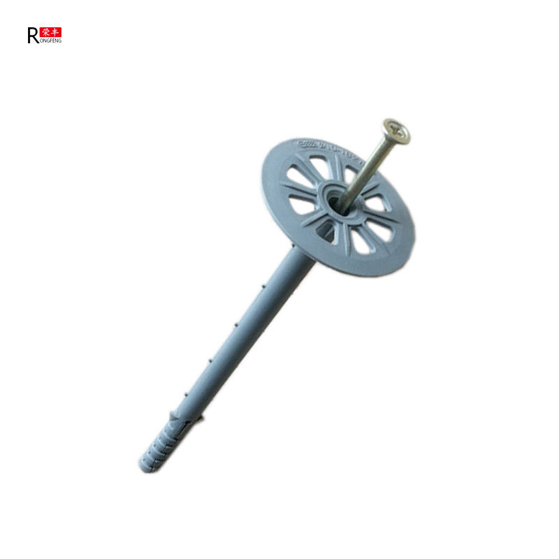 Fastener 6.0cm Plastic Insulation Anchors For Polystyrene Board