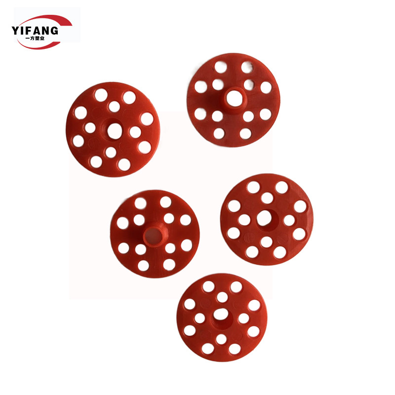 Red Thermal Insulating Foam Board Washers , Plastic Washers For Nails ...