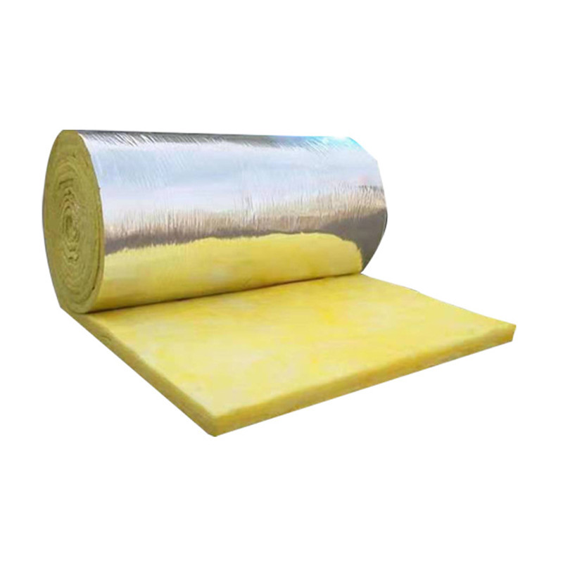 Fire Resistant Fibreglass Wool Roll Insulation Heat Conductivity Of 0. ...