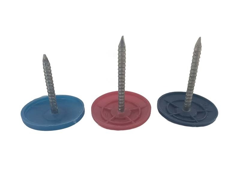 12 Gauge Oem Plastic Cap Nails Round For Roofing