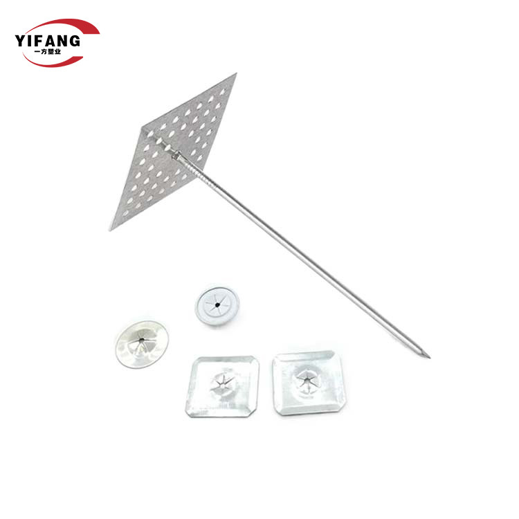 Galvanized Steel Insulation Fixing Pins / Metal Insulation Hangers With ...