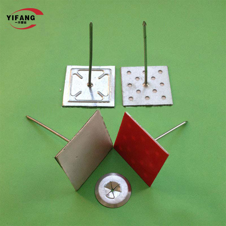 Galvanised Iron Self Stick Insulation Hangers 35mm X 35mm Base