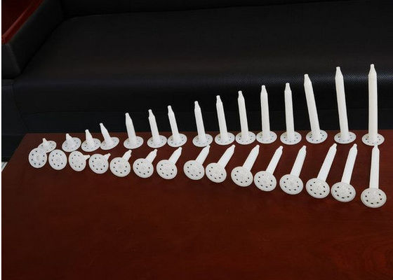 60mm Fixing HDPE Xps Foam Board Fasteners / Anchors For Insulation Wall