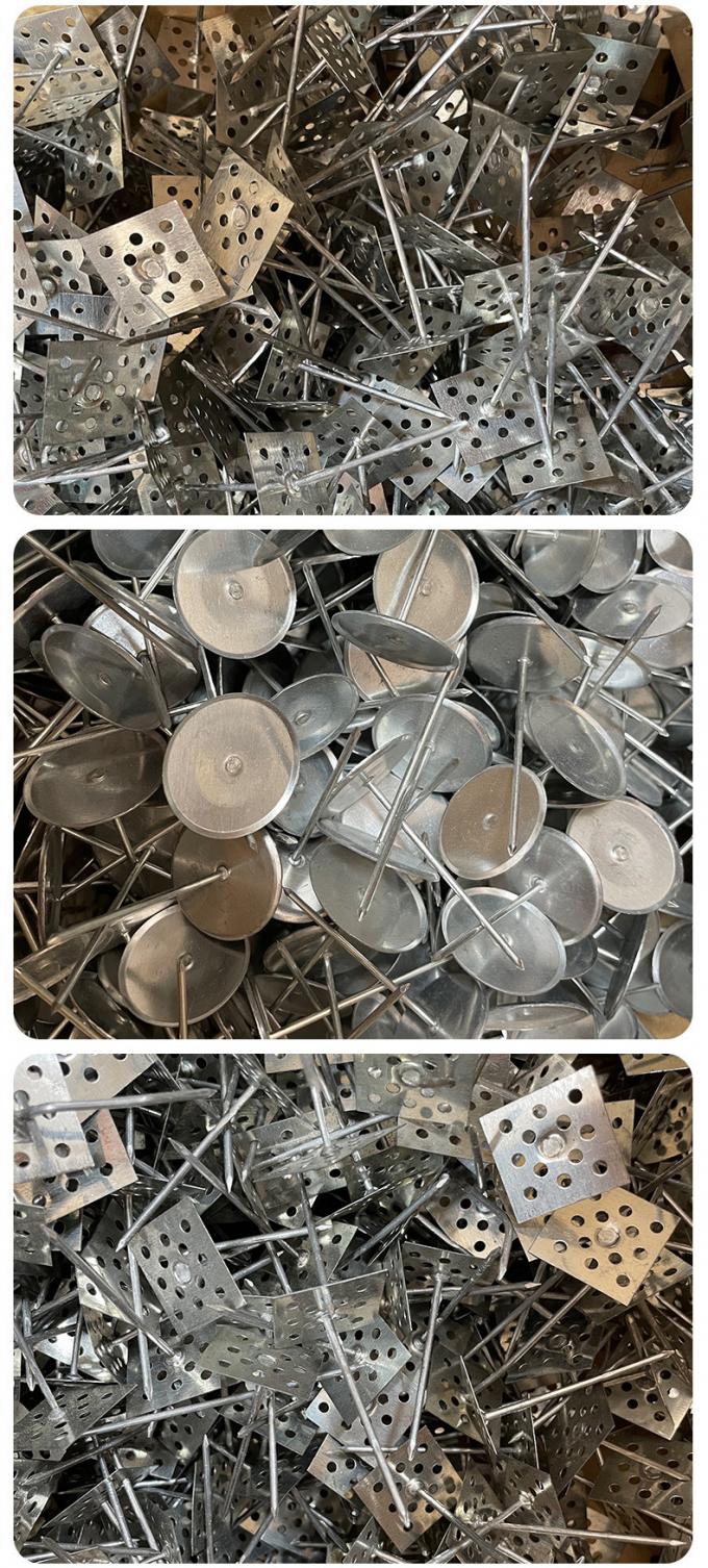 20mm-300mm Spindle Type Insulation Stick Pins Perforated Base Anti ...